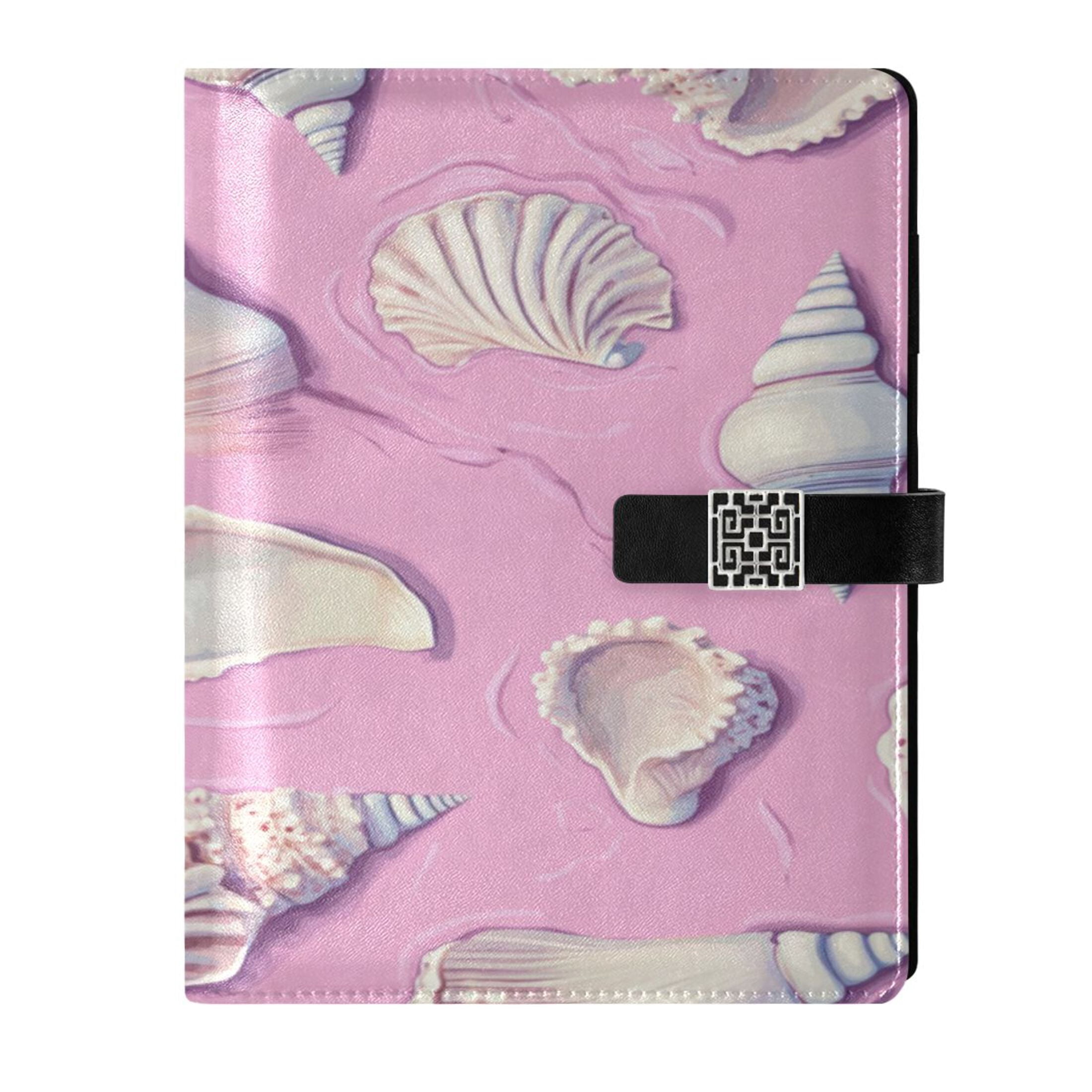 9.2x6.7 inch Leather Notebook 100 Sheets, Multi-Pocket Design & Pen ...