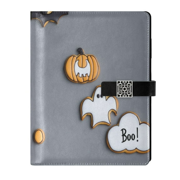 9.2x6.7 inch Leather Notebook 100 Sheets, Multi-Pocket Design & Pen ...