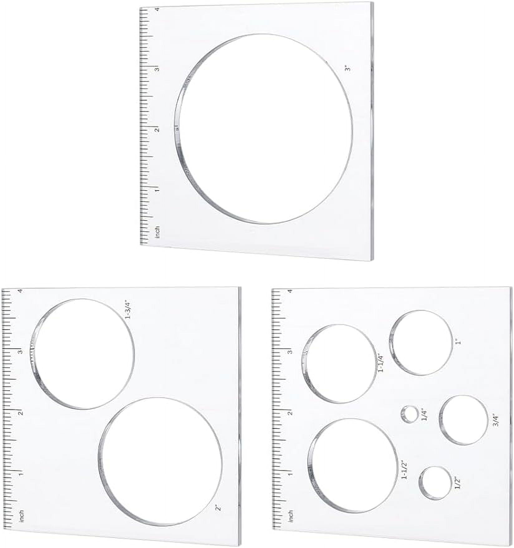 9 in 3 Circle Inlay Templates Acrylic Router Jig Templates Router and ...