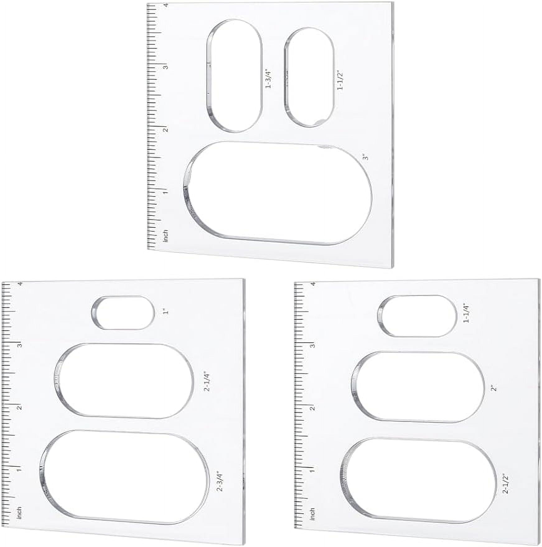 9 Sizes Acrylic Oval Inlay Templates for Woodworking - Detailed Home ...