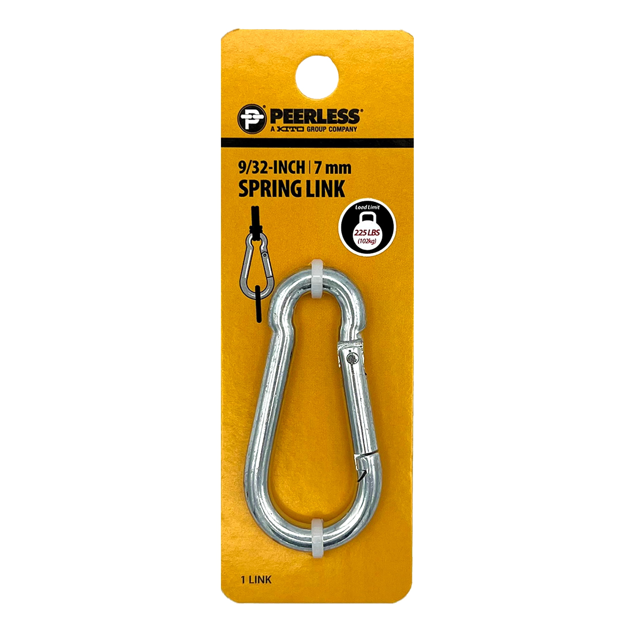 9/32" Spring Link, Zinc, Peerless Chain Company, #4710638 - Walmart.com