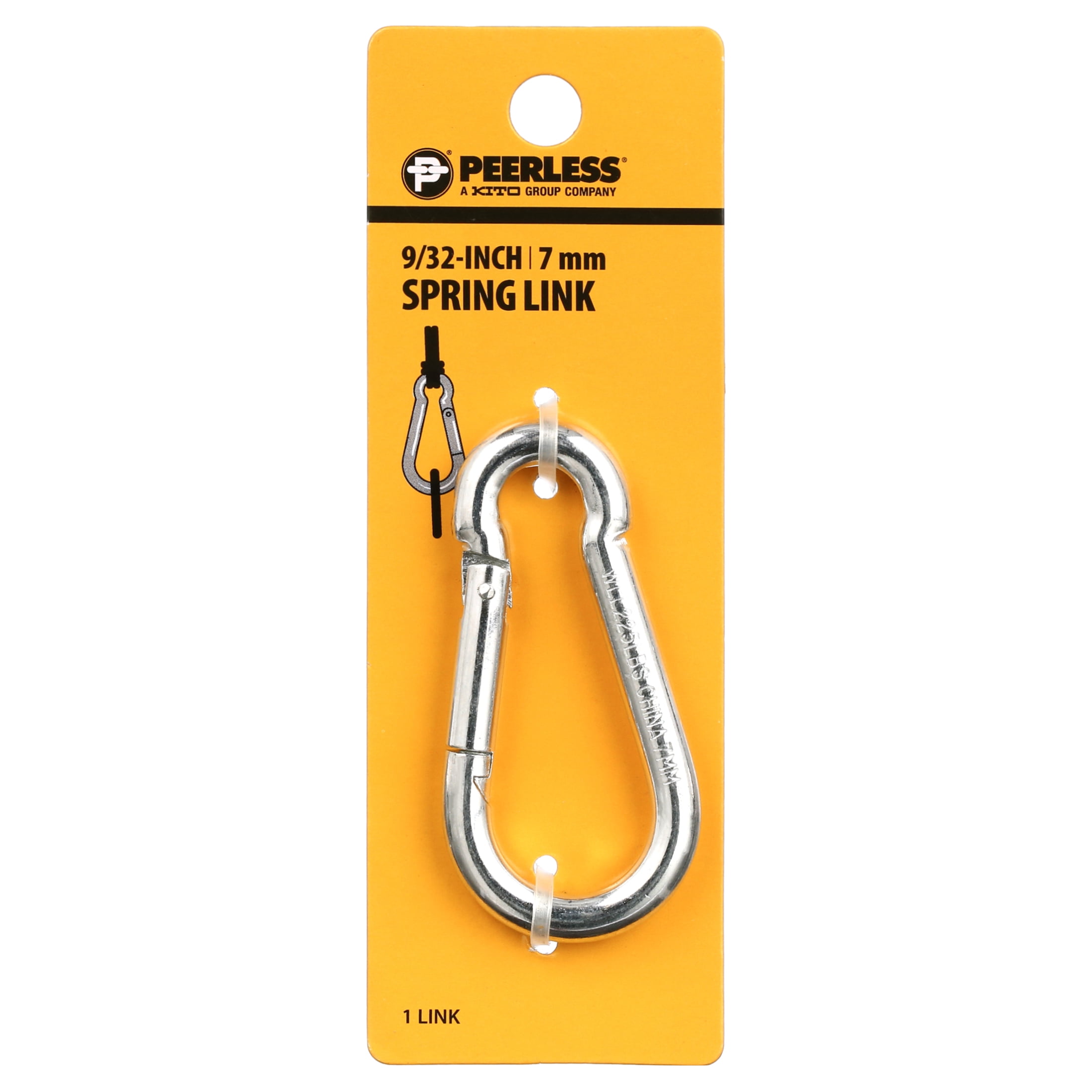 9/32" Spring Link, Zinc, Peerless Chain Company, #4710638 - Walmart.com