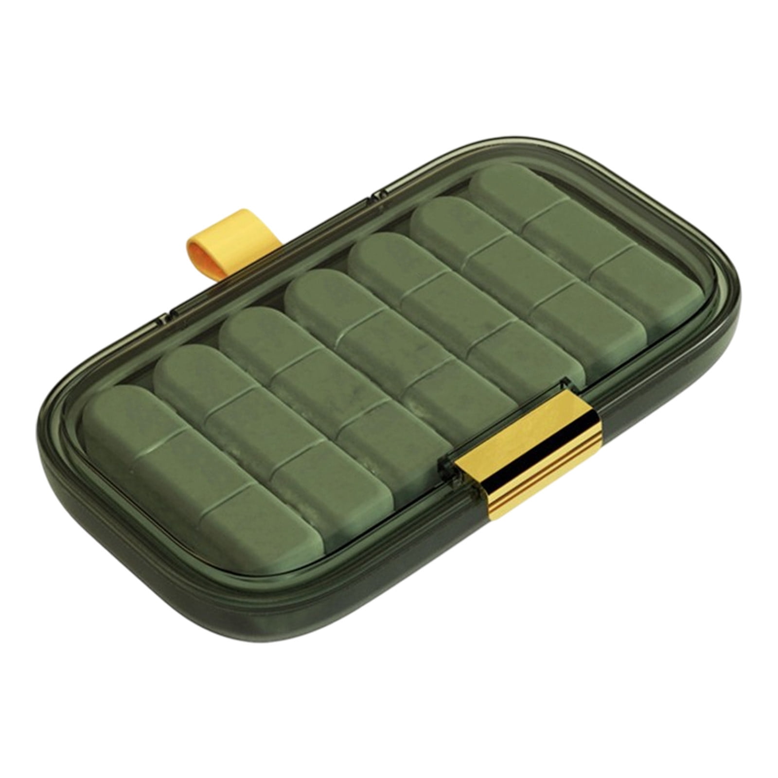 9.33in Plastic Adjustable Pill Organizer Box - Large Rectangular ...