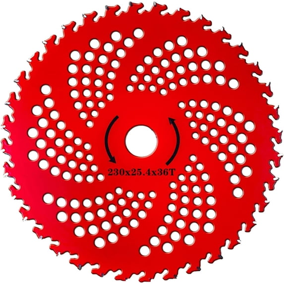 9" 36T Carbide Tipped Brush Cutter Blade Weed Eater Blades,Steel Weed ...