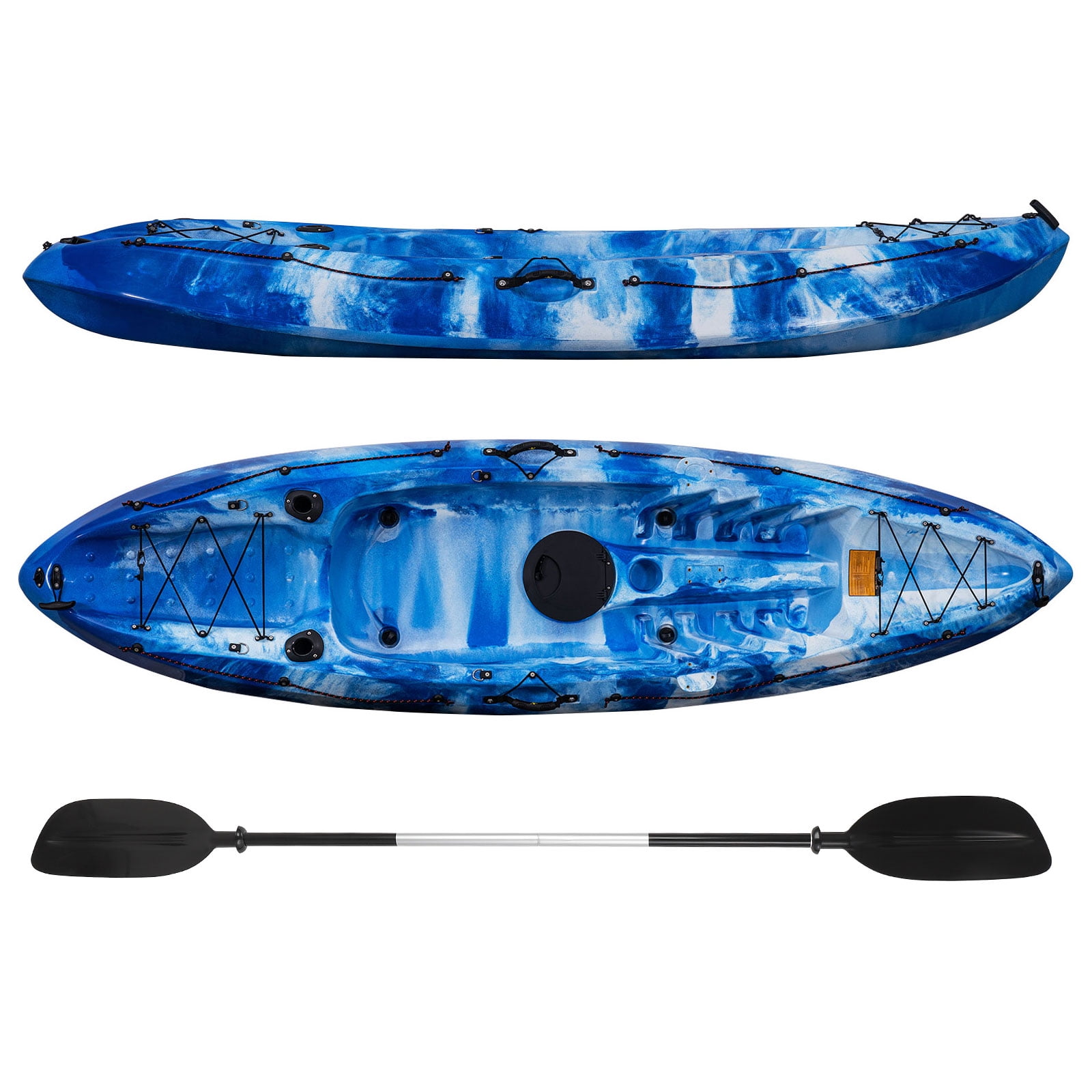 9.38FT Fishing Kayaks with Paddle, Sit on Top Kayak for Adults ...