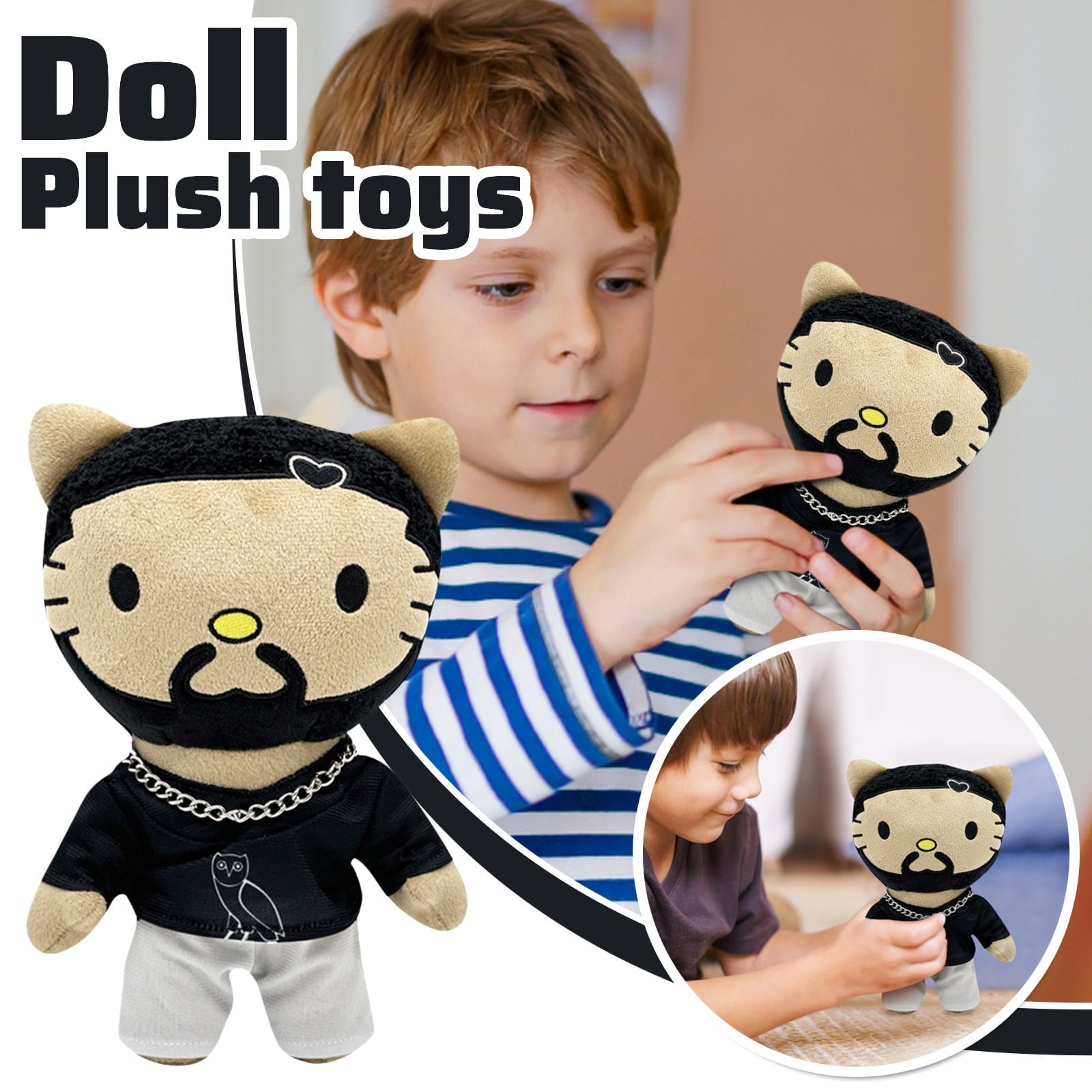 9.4" Hello Kity Drakee Cute Plush Doll Toy Gift, Hello Kity Doll Plush ...