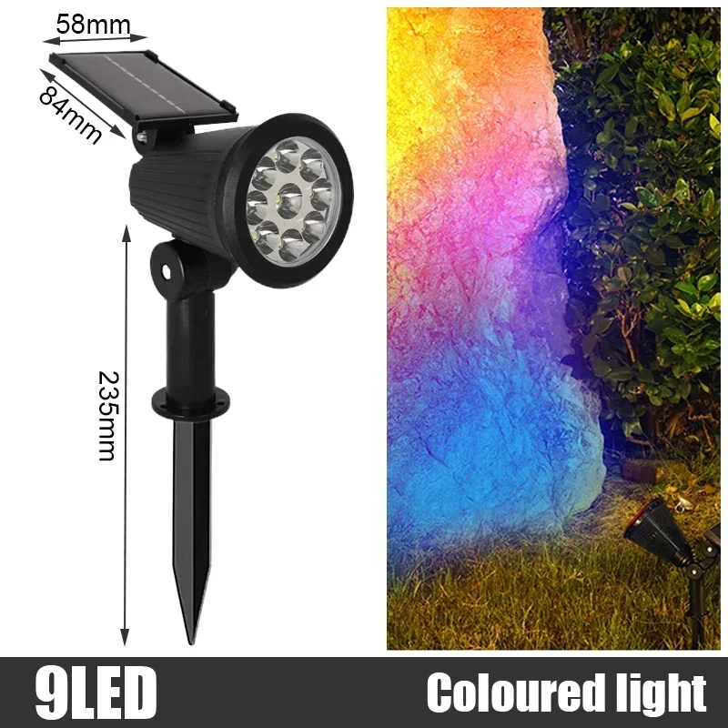 9/4 LED Solar LED Light Spotlights Outdoor IP65 Waterproof Lights ...