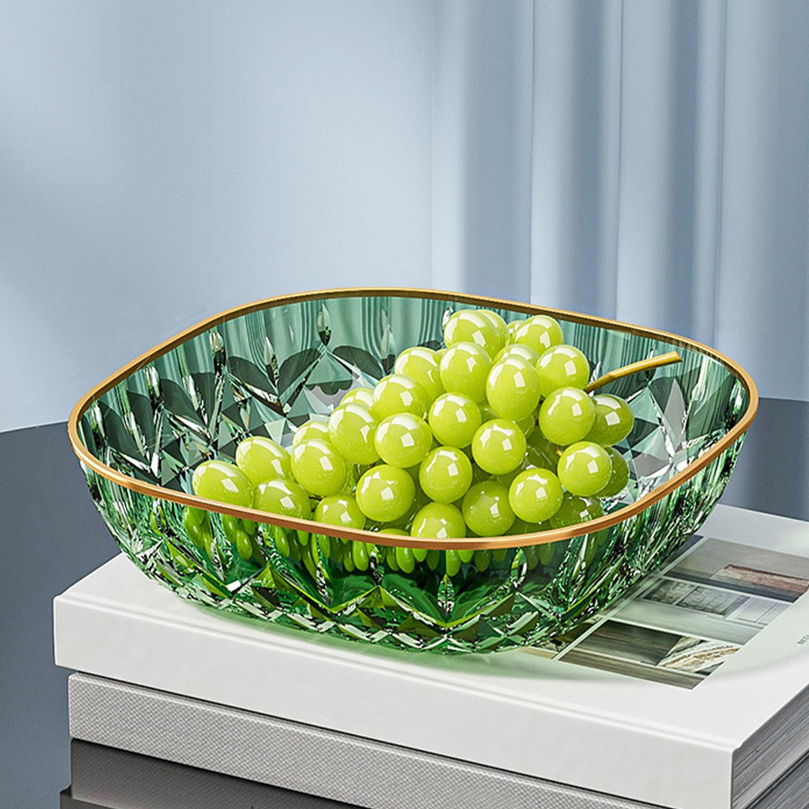 9.45x9.45x2.56 Inches Green Plastic Vegetable Tray with Drainable ...