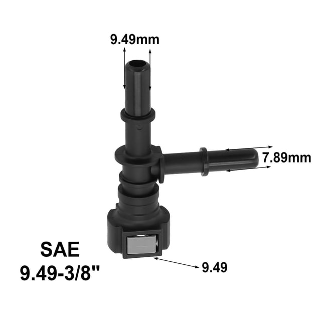 9.49 Tee \\Connector \\Car \\Fuel Hose Quick \\Plug \\Connector \\Quick ...