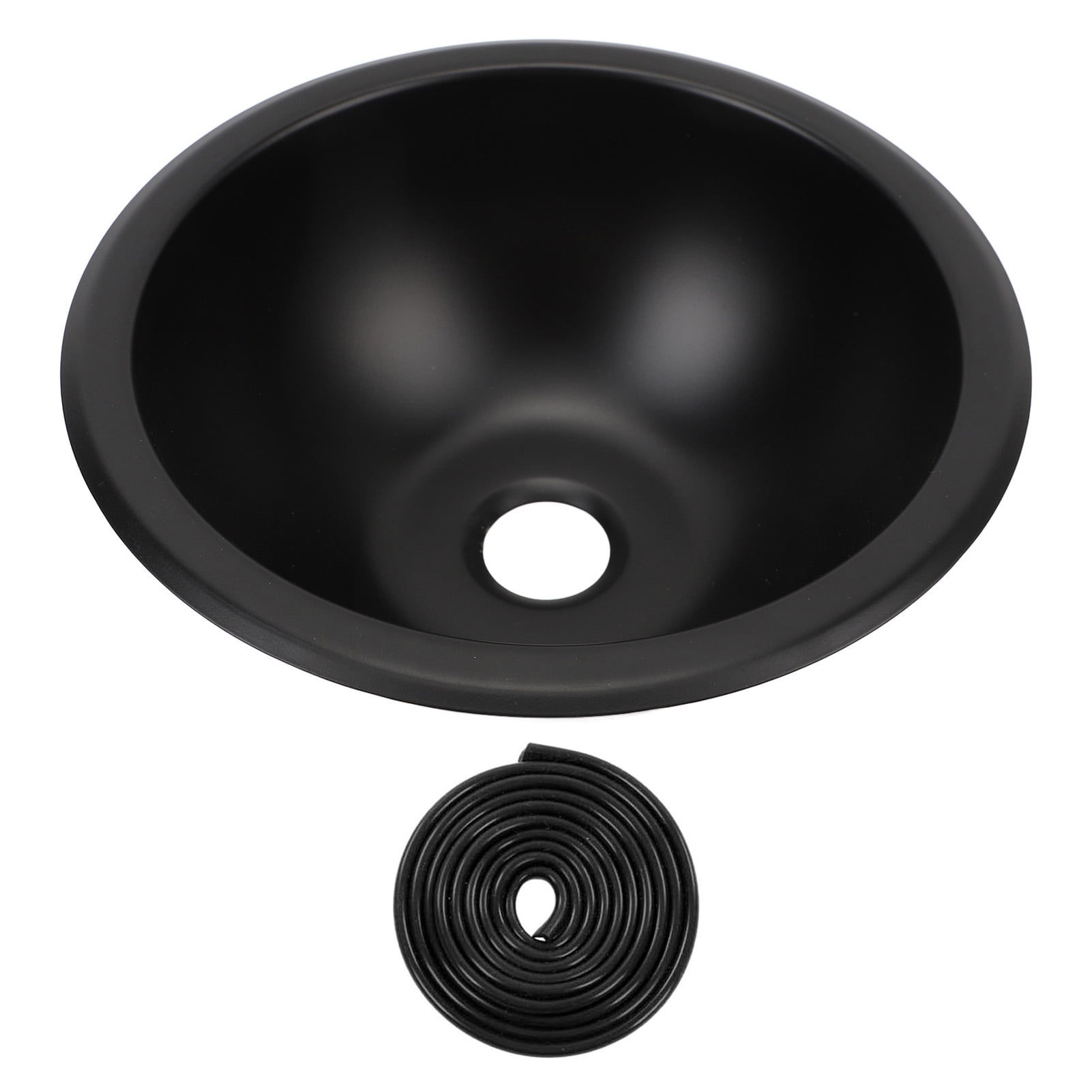 9*4in 304 Stainless Steel Sink Round Easy To Clean 40mm Drain Port Hand ...