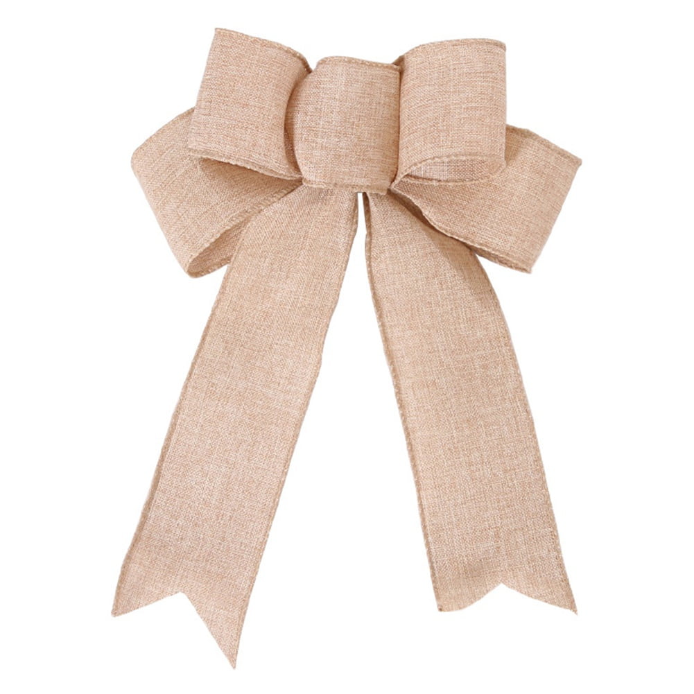 9.4x7.5 inch Large Burlap Rope Bows for Wreaths,Rustic Farmhouse Crafts ...