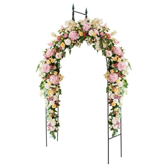 9.5 Ft Metal Arch, Outdoor Garden Arch for Various Climbing Plant ...