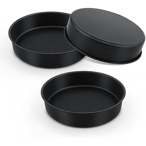 9.5 Inch Cake Pan Set of 3, Nonstick Round Baking Layer Cake Pans ...