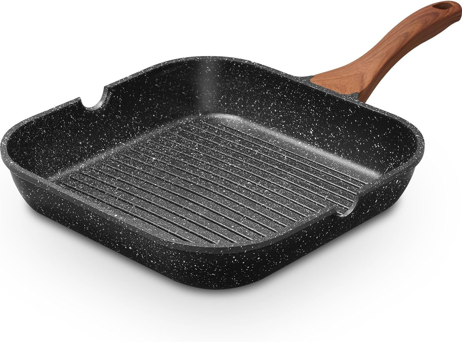 9.5 Inch Nonstick Grill Pan for Indoor Cooking, Versatile Induction ...