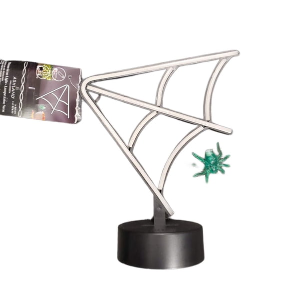 Ashland Halloween Neon Icon Light Spider Web 9.5 in - Walmart.com