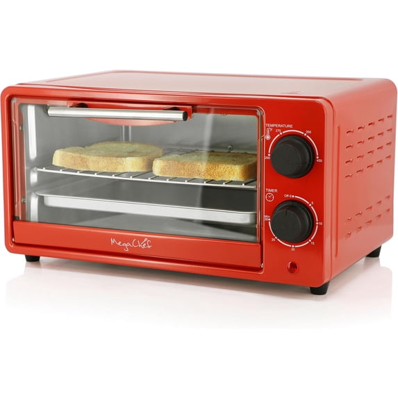 9.5 Quart Electric Counter Top 2 Slice Toaster Oven with Built in Timer ...