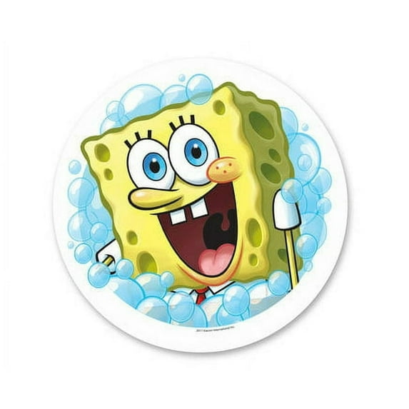 9.5" Round Pre-Cut Spongebob Bubbles Edible Image Cake Topper By TNCT ...