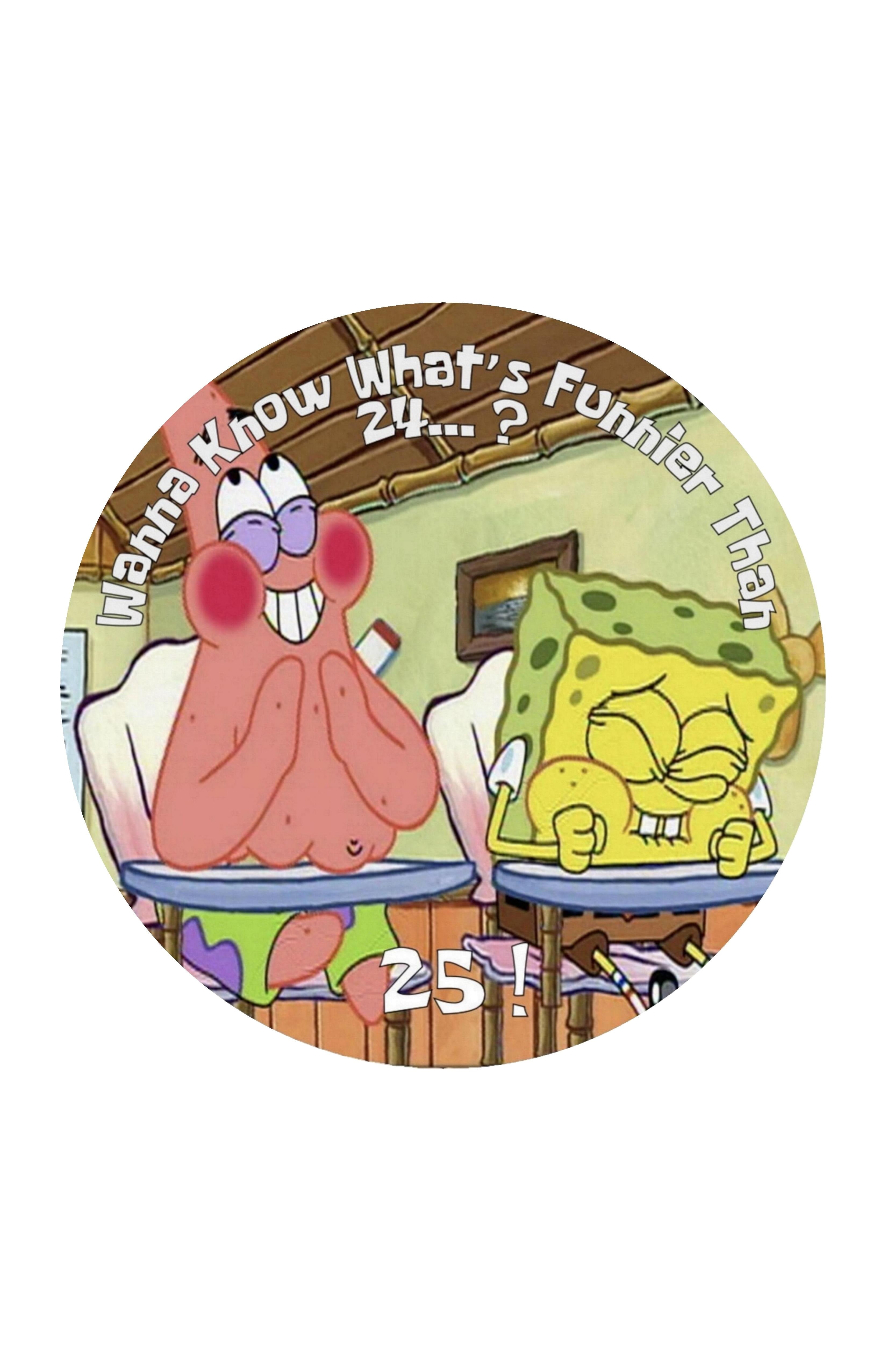 9.5" Round Spongebob 24 25 Edible Image Cake Topper By TNCT - Walmart.com