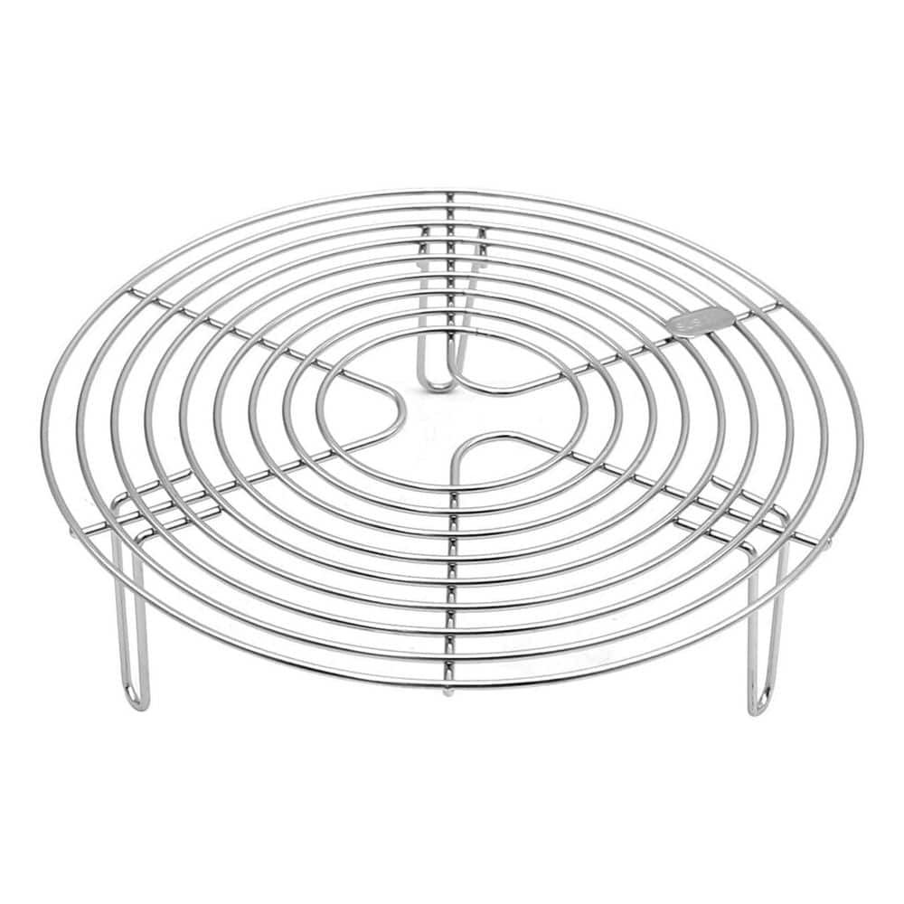 9.5 in. Round Wire Steamer Rack, Stainless Steel Cooling Rack, Pot ...