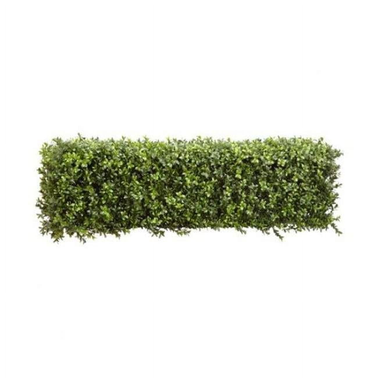 9.5 x 37 x 7 in. UV-Resistant Outdoor Artificial Boxwood Topiary Hedge ...