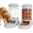 9.5L Dog Feeders and Water Bowl Set for Large Dogs, 2.5 Gallon ...