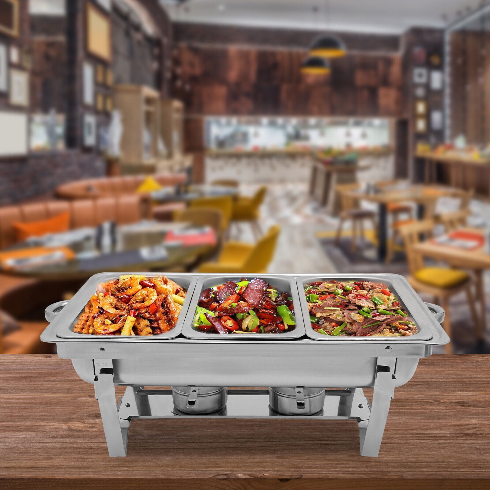 9.5QT Chafing Dish Buffet Set Stainless Steel Catering Serve Food ...