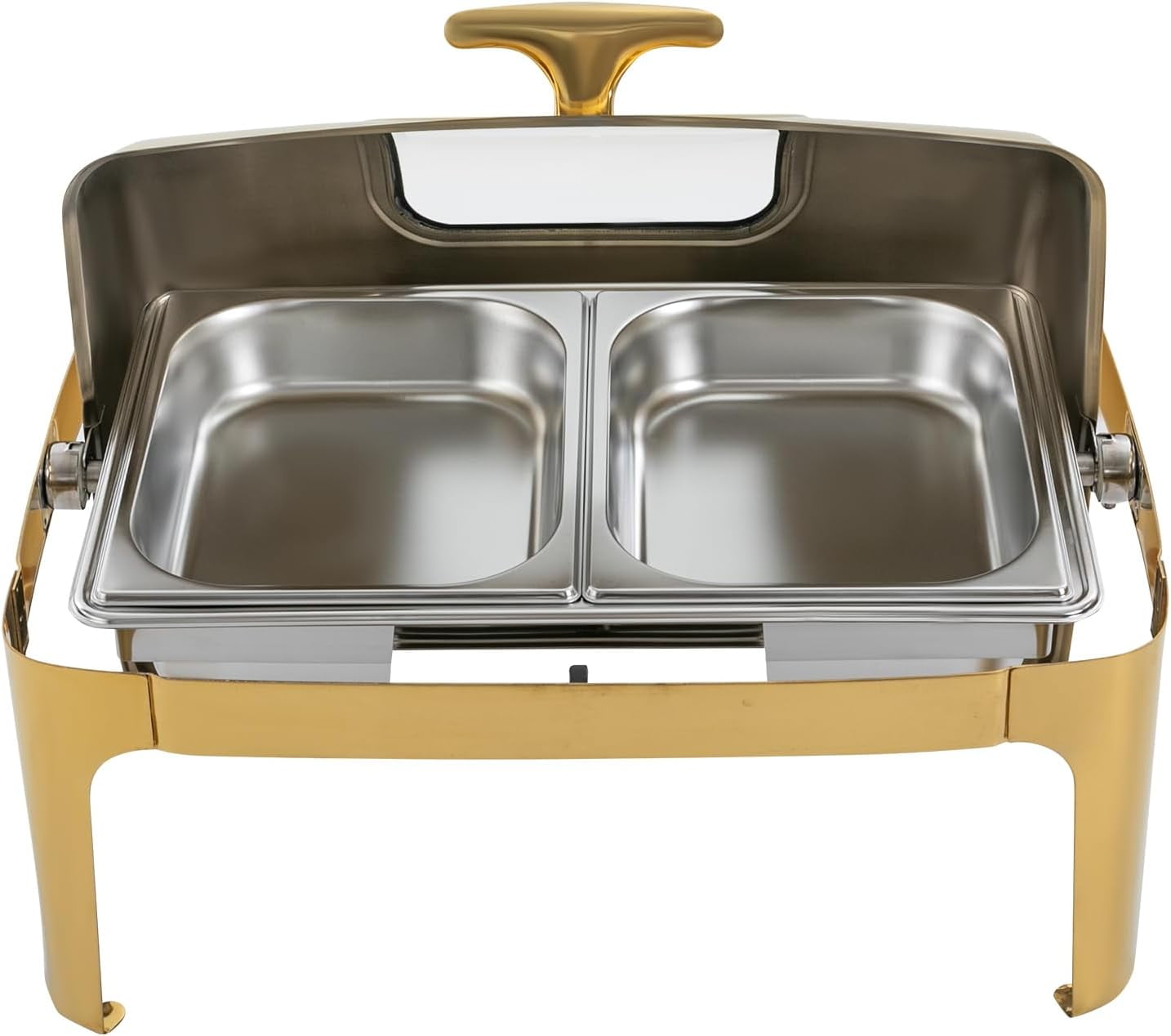 9.5QT Roll Top Chafing Dish Buffet Set, Rectangle Chafing Dishes for ...