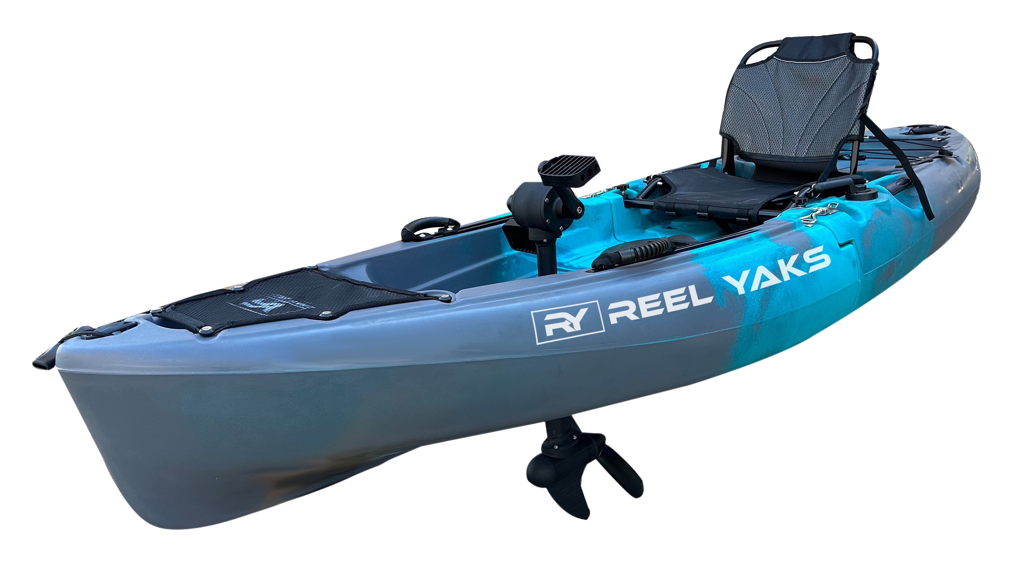 Reel Yaks Raptor Modular Fishing Kayak - 9.5ft Lightweight Propeller ...
