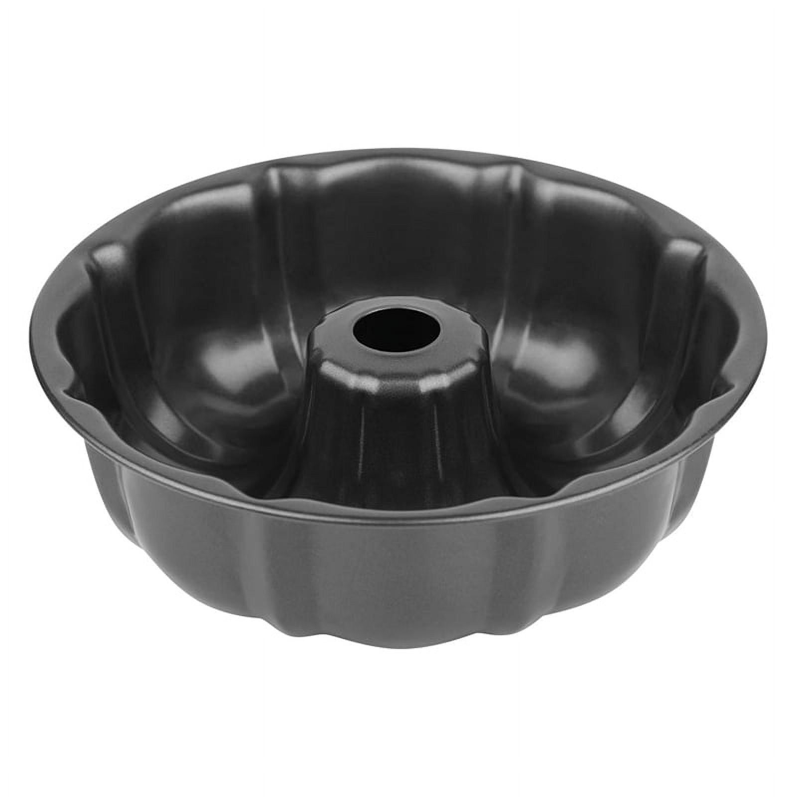 9.5inch Non-Stick Cake Pan, Heavy Duty Carbon Steel Fluted Tube Round ...