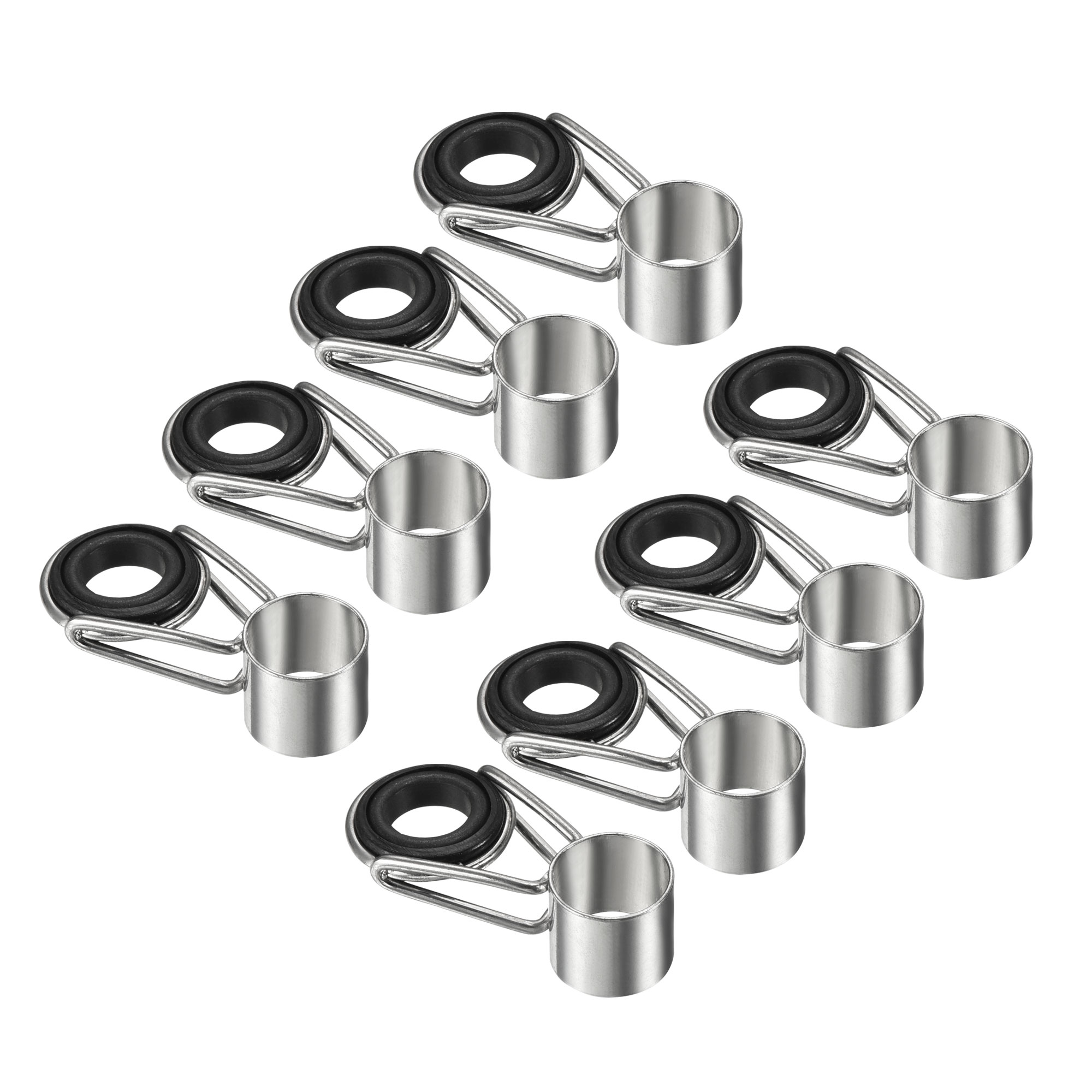 9.5mm Tube Dia Iron Fishing Rod Guide Repair Kit Line Ring Replacement ...