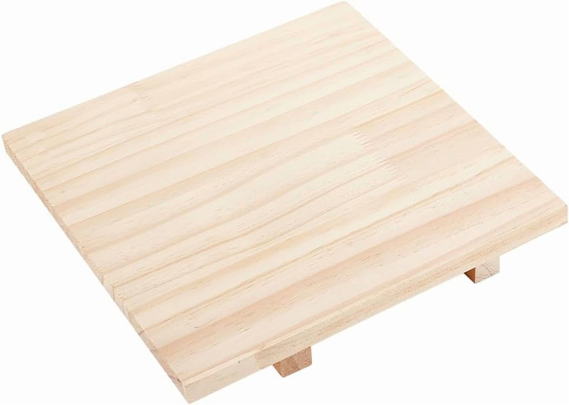 9.5x9.5x1.2 inch Clay Board Mat Mud Board Wood Paint Pouring Panel ...