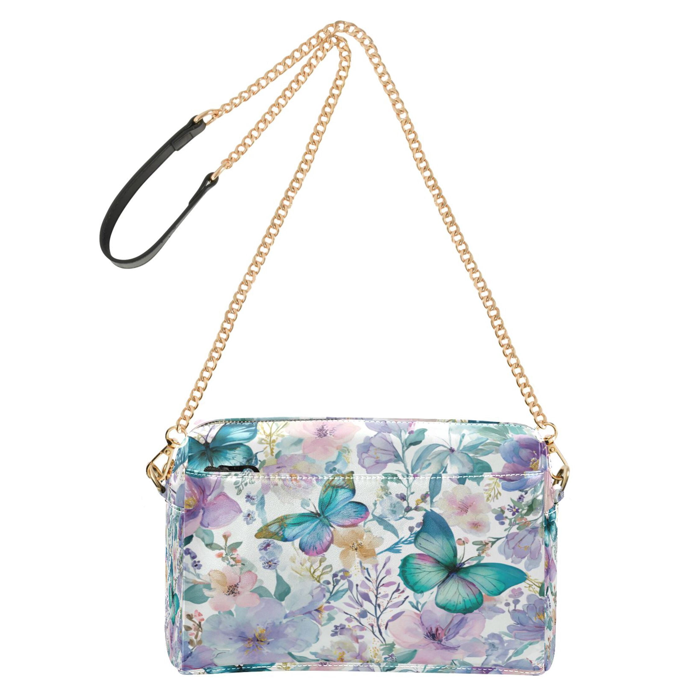 9.65"x3.35"x6.3"PU Leather Women Crossbody Purse, Waterproof Casual ...