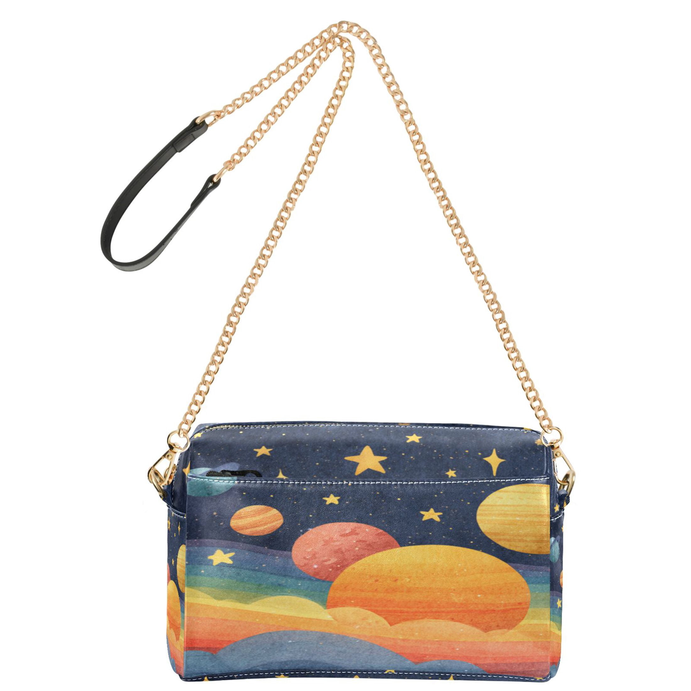 9.65"x3.35"x6.3"PU Leather Women Crossbody Purse, Waterproof Casual ...