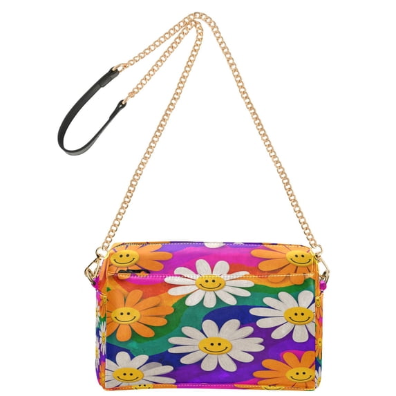 9.65"x3.35"x6.3"PU Leather Women Crossbody Purse, Waterproof Casual ...