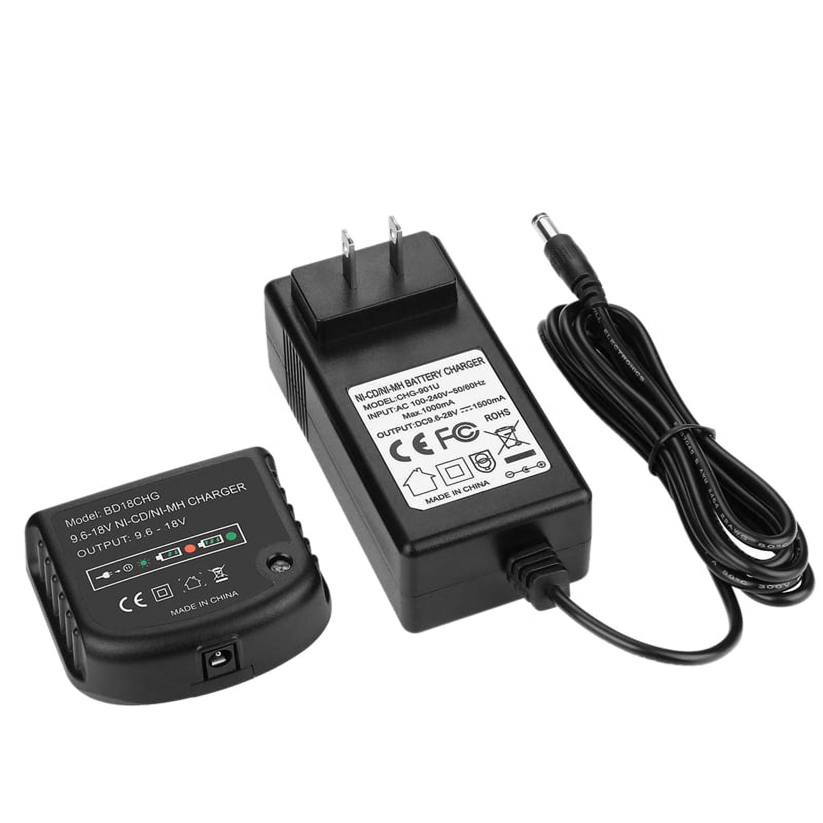 9.6V-18V Multi-Volt Battery Charger For Black& Ni-Cd Ni- Battery Hpb18 ...