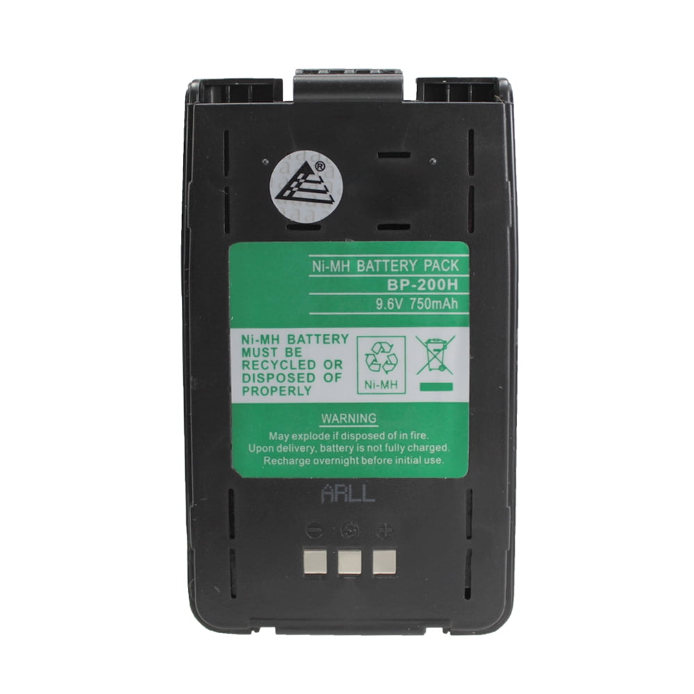 9.6v 750mAh NiMh Radio Battery + Clip (MSDS Certified Cells) for ICOM ...
