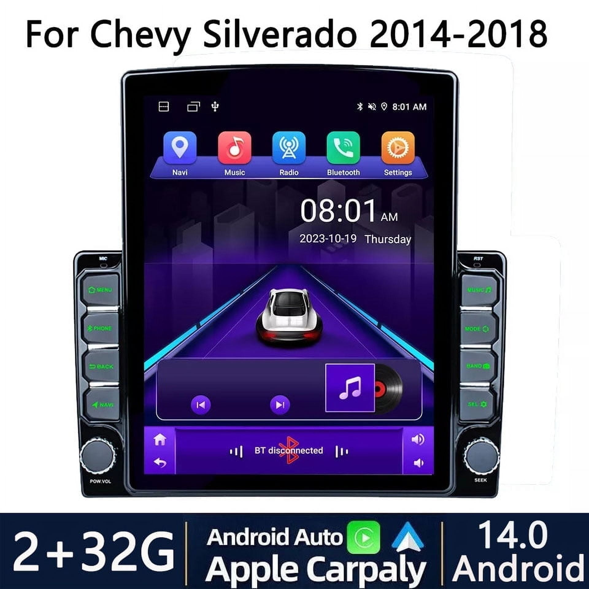 9.7" Car Stereo Radio Wireless Carplay for Chevy Silverado GMC Sierra ...