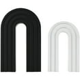 CosmoLiving by Cosmopolitan Black Wooden Layered Arch Geometric ...