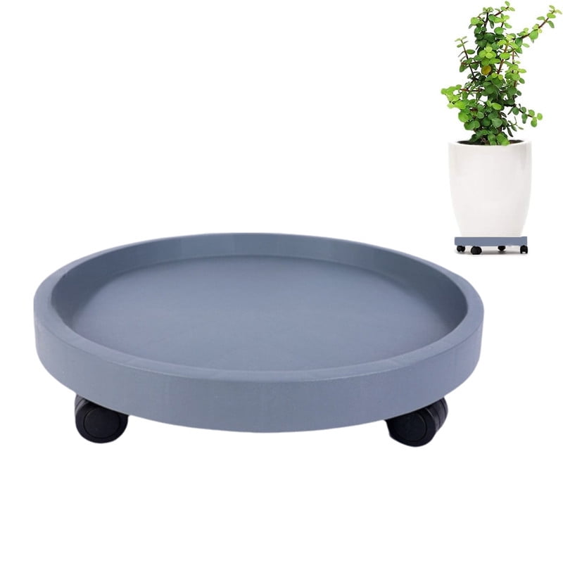 9.7 Inch Heavy Duty Plant Caddy with Wheels, Rolling Plant Stand Pot ...