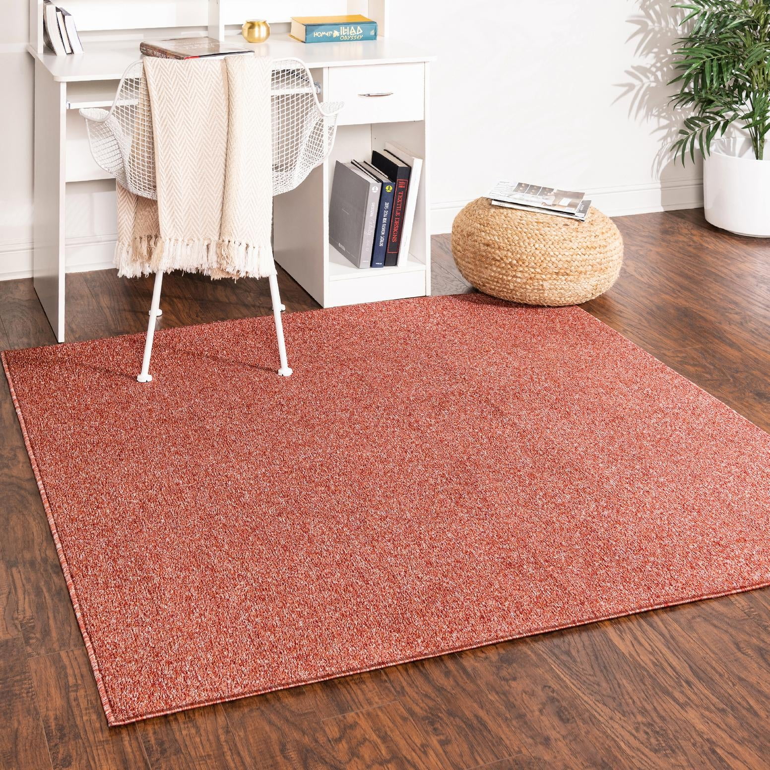 Unique Loom Everyday Solid Collection Area Rug - Mono (9' 10" Square ...