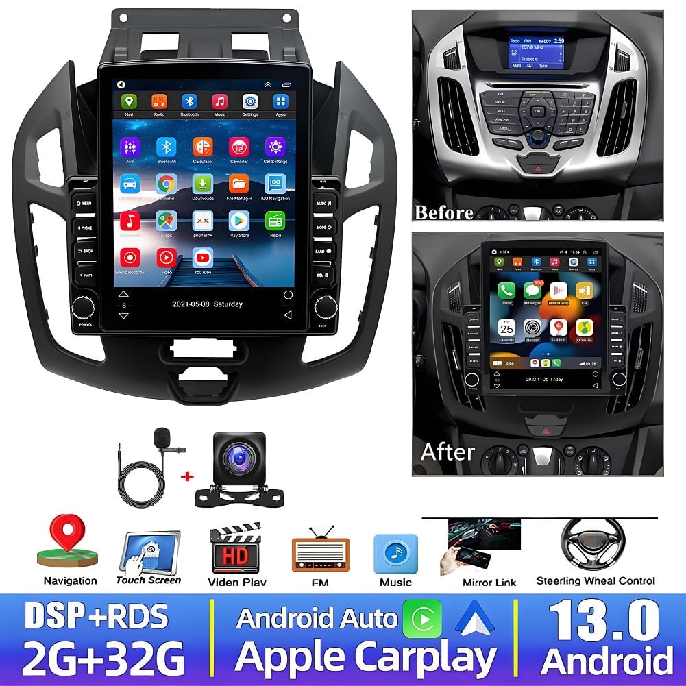 9.7in Car Stereo for Ford Transit 2014-2018 Support Apple Carplay ...