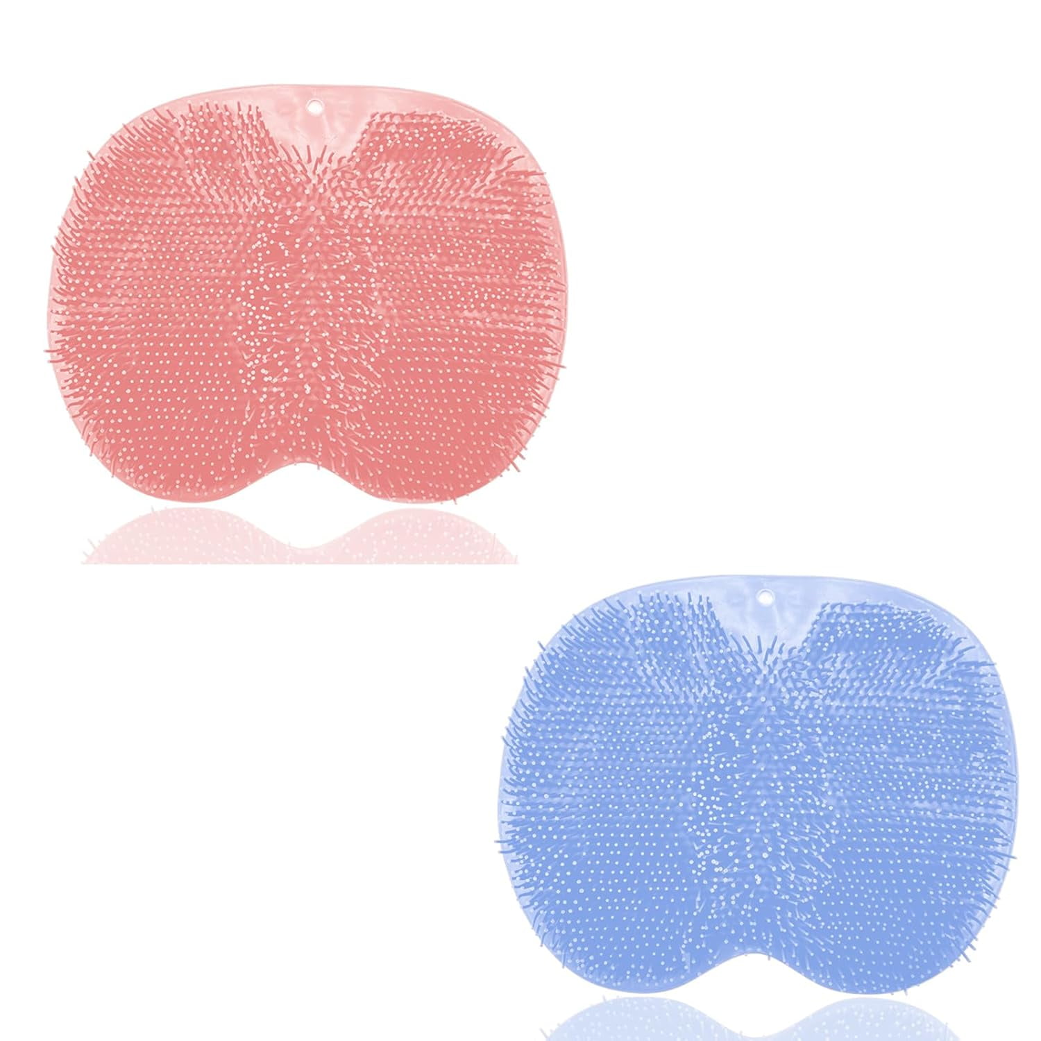 9.8×11.8 in Non-Slip Shower Foot & Back Scrubber – Wall-Mounted Suction ...