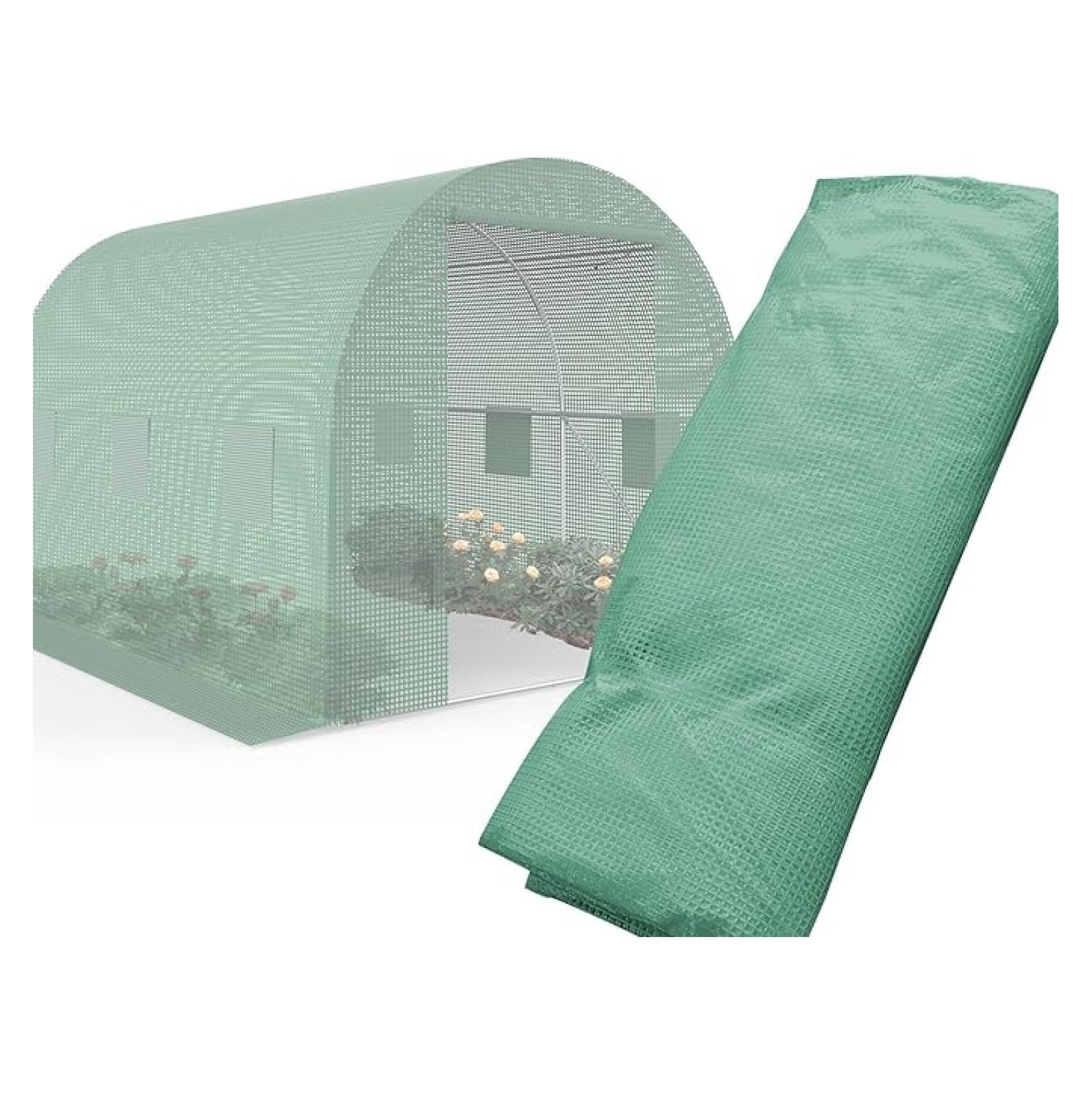 9.8*6.5*6.5FT Heavy Duty Greenhouse Replacement Plastic Cover for ...