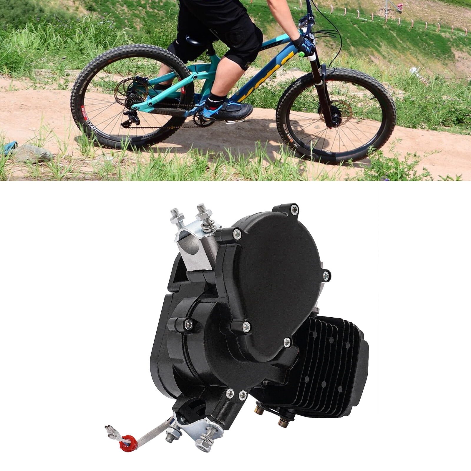 9.8*9.8*5.9in Modern Black 80CC 2-Stroke Bicycle Motor Kit Bike ...