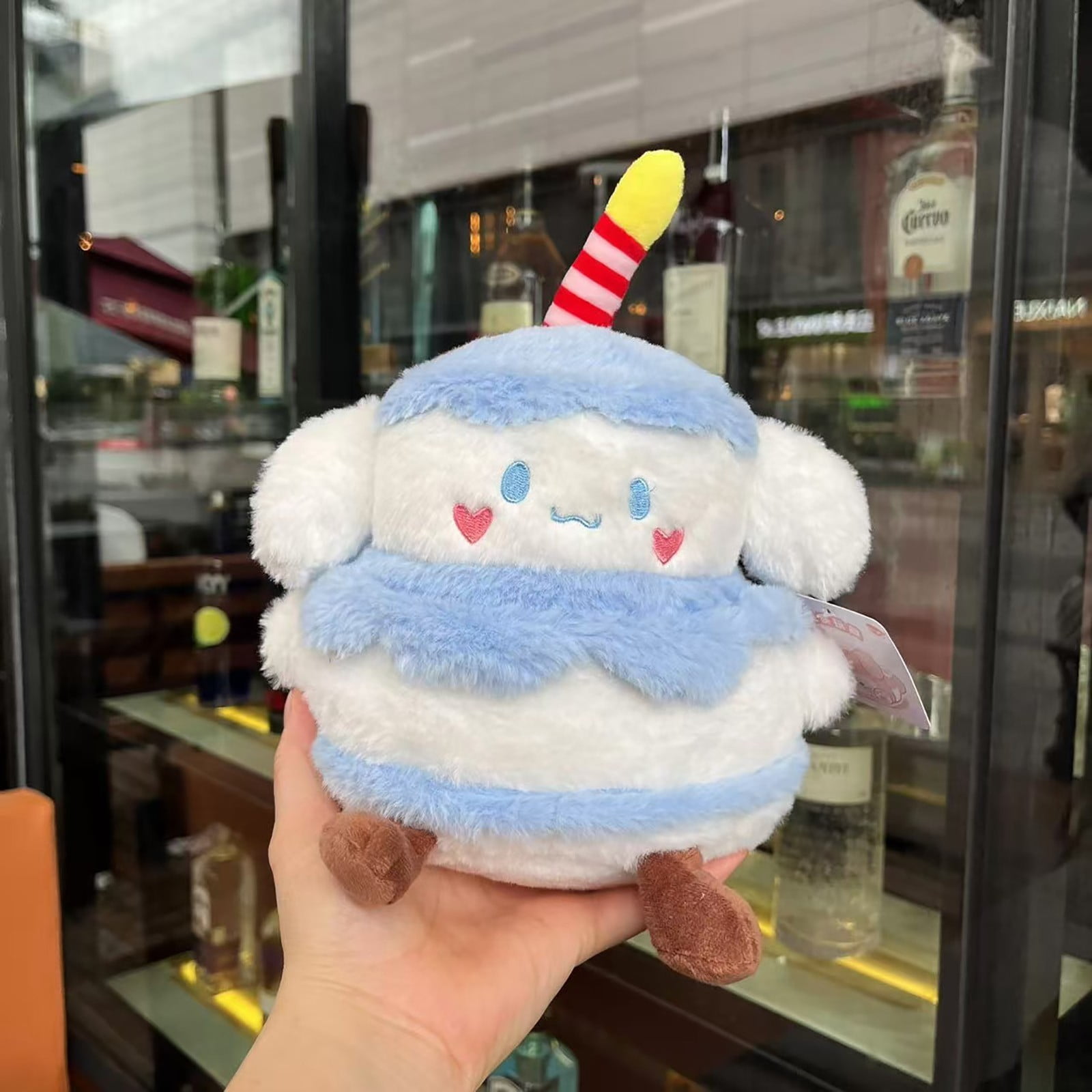 9.8" Cinnamoroll Plush Toy, Birthday Cake Cinnamoroll Plushies ...