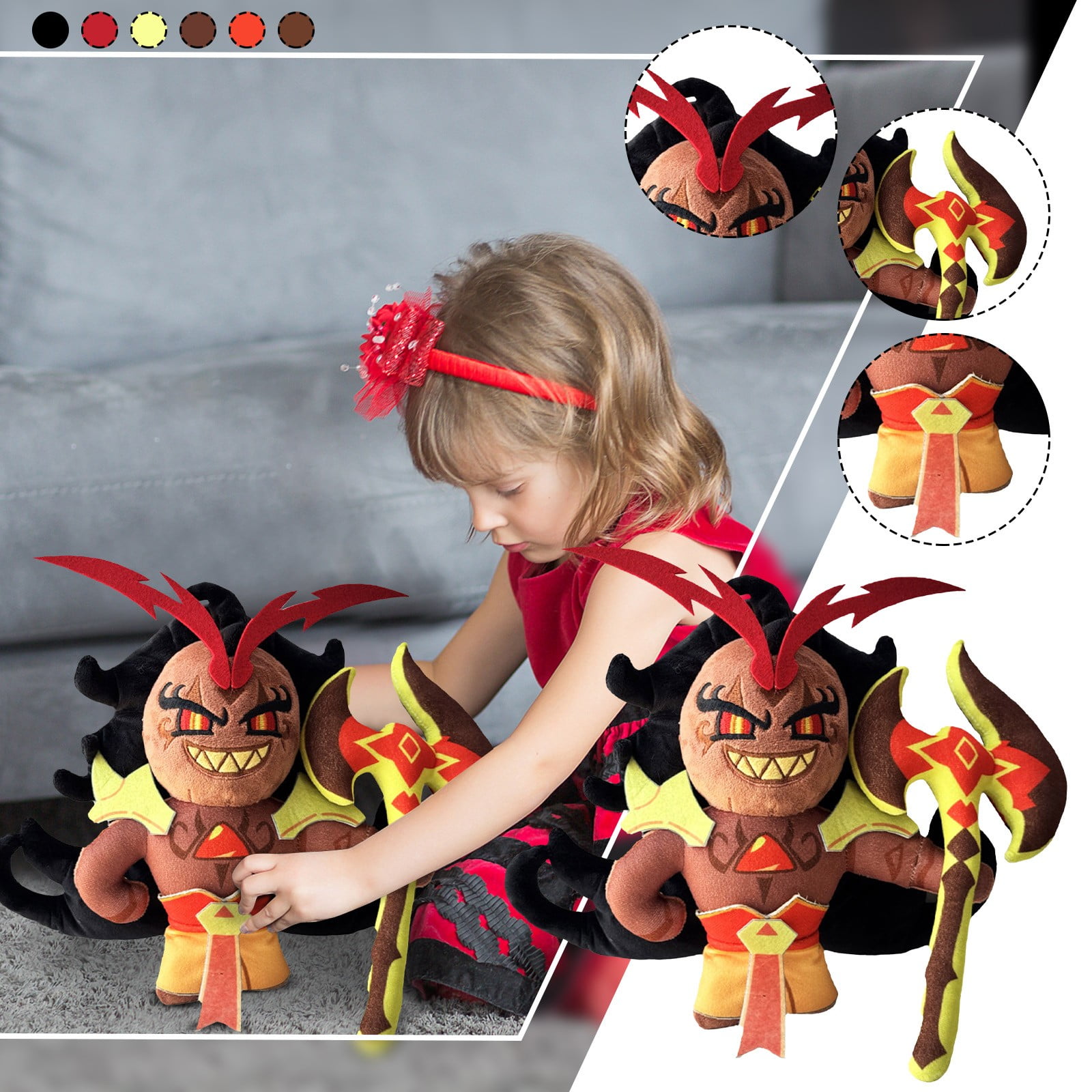 9.8" Cookie Run Kingdom Plush Burning Spice Cookie Cookie Run Kingdom ...