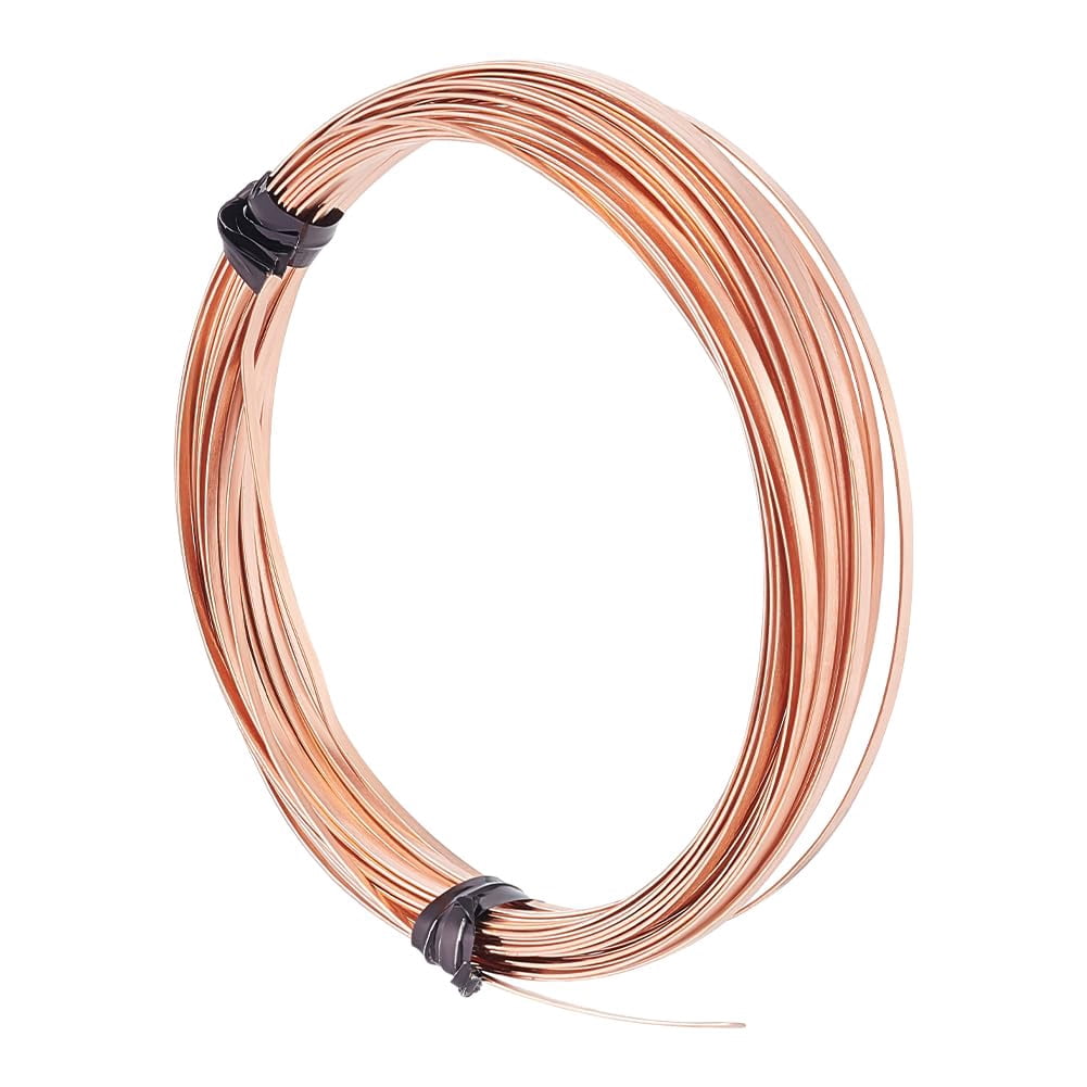 9.8 Feet Wide 1mm Craft Copper Wire 30 Gauge Jewelry Flat Wire Bezel ...