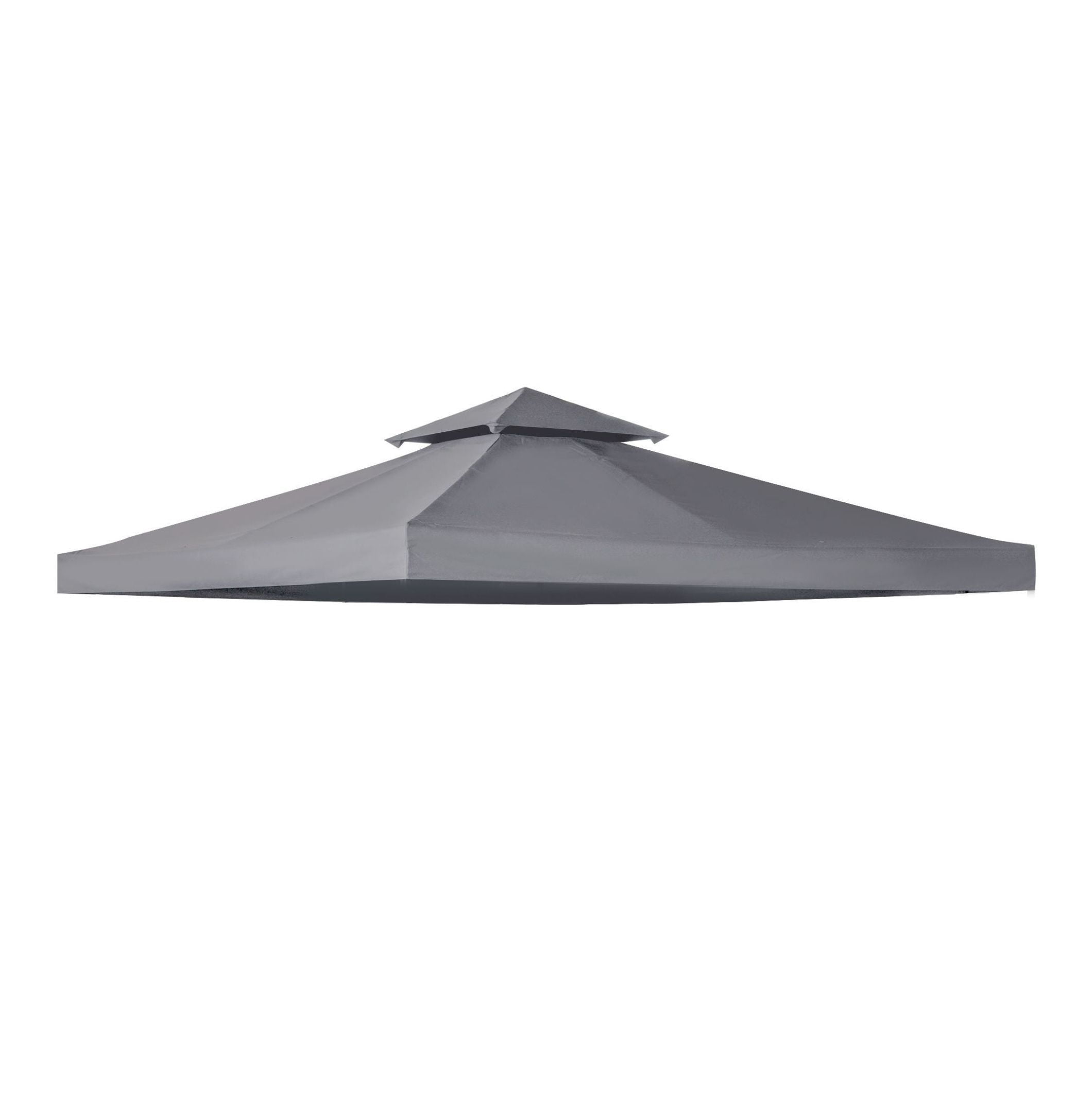 9.8' Gazebo Replacement Canopy, 2-Tier UV Cover for 9.84' Outdoor ...
