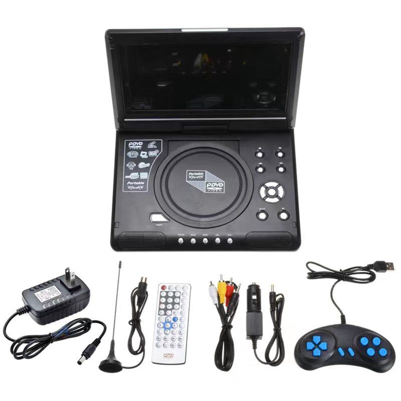 9.8 Inch 16:9 Widescreen 270° Rotatable LCD Screen Home Car TV DVD ...