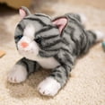 9.8 Inch Grey Striped Peach Cat Stuffed Doll - Walmart.com